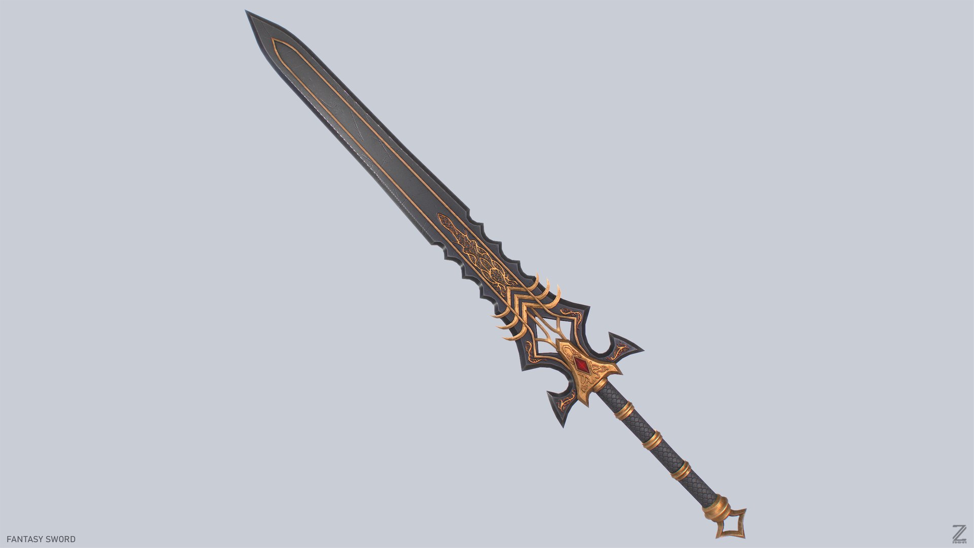 Fantasy Sword 3D Model - TurboSquid 2224646