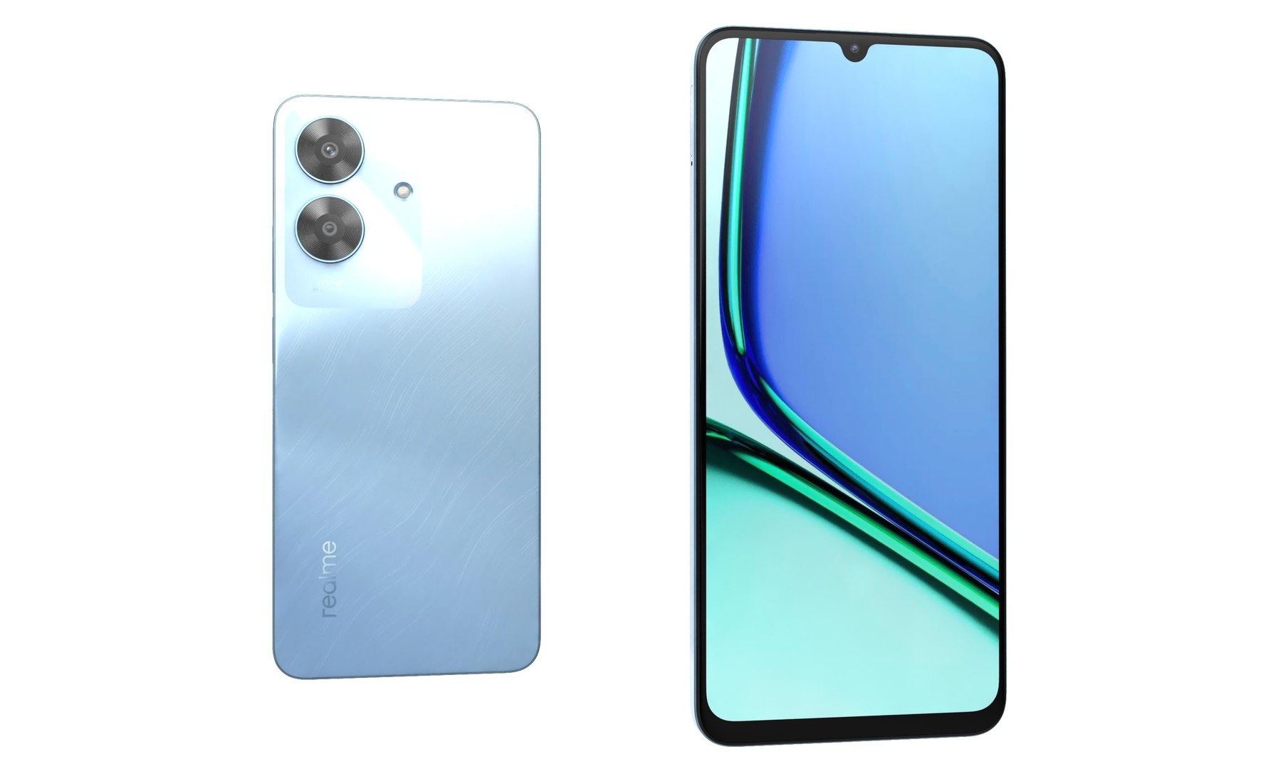 3D Realme Note 60 Marble Black And Voyage Blue - TurboSquid 2273668