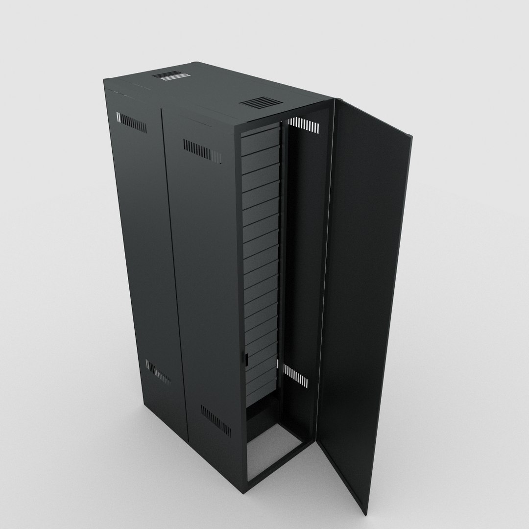 3d Data Server Rack
