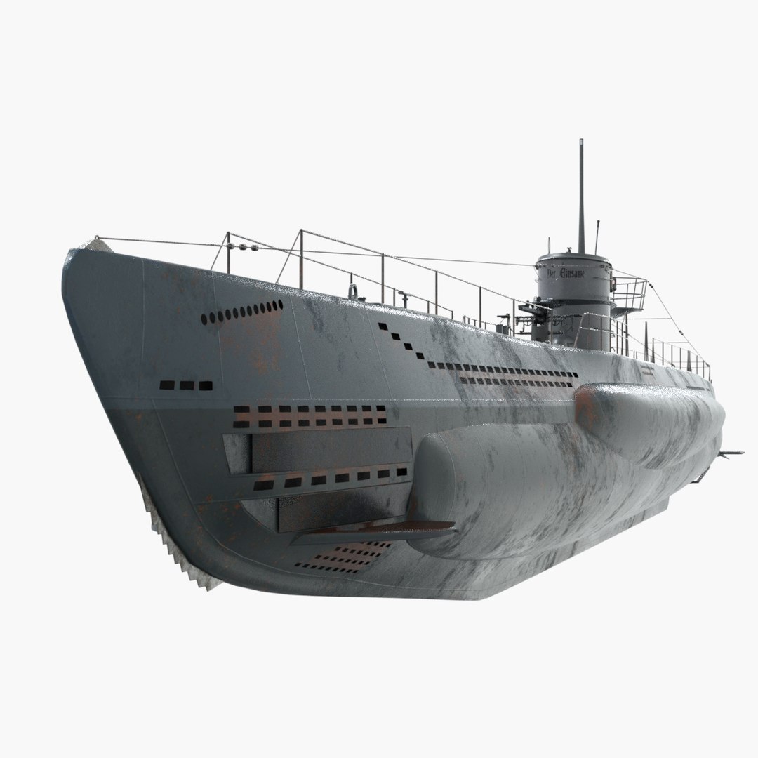 WWII German Submarine Low-poly 3D Model 3D - TurboSquid 2354786
