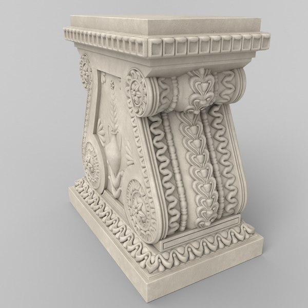 3D Curved Stone Bench 3D Model model - TurboSquid 1902497