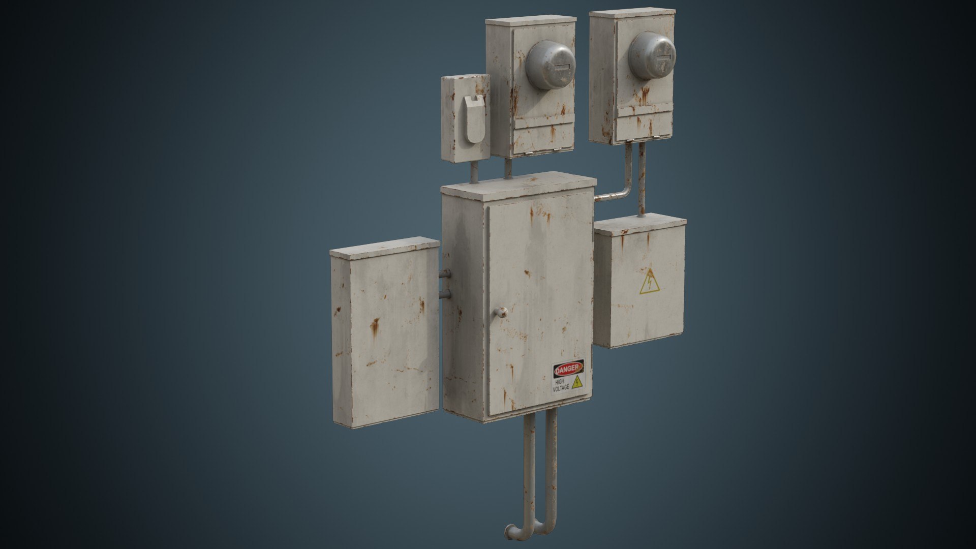 3D Utility Box 2B - TurboSquid 1716664