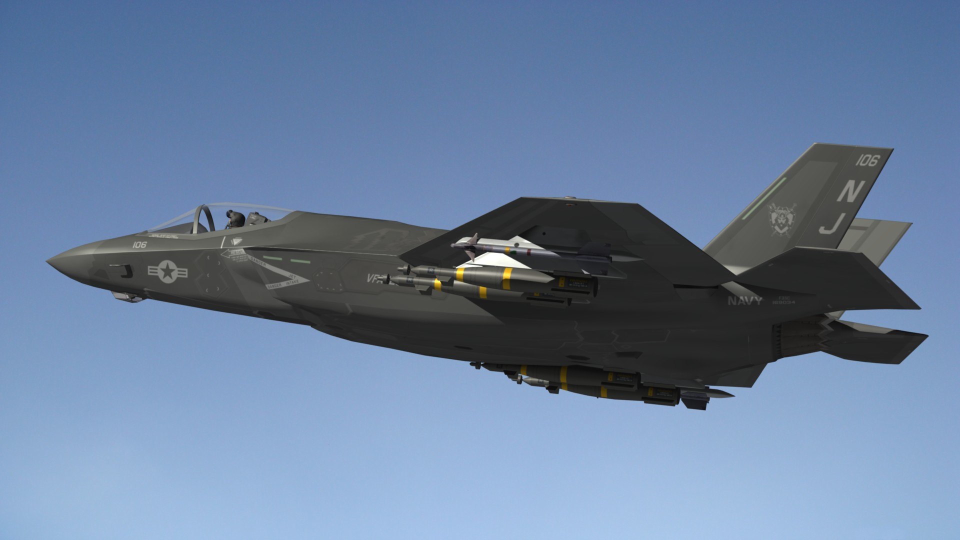 3D lockheed martin f-35c f35c model - TurboSquid 1622216