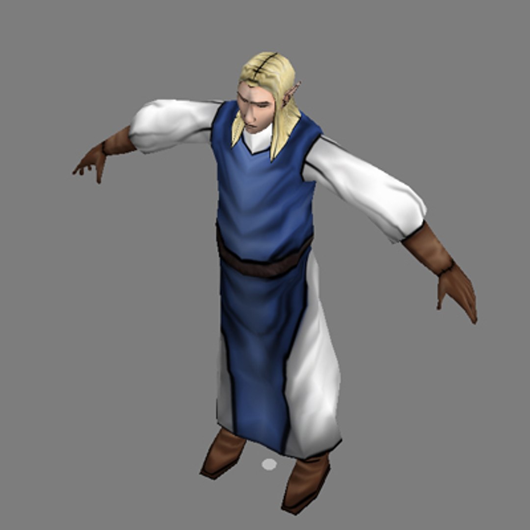 3d Model Fantastic - Elf 1