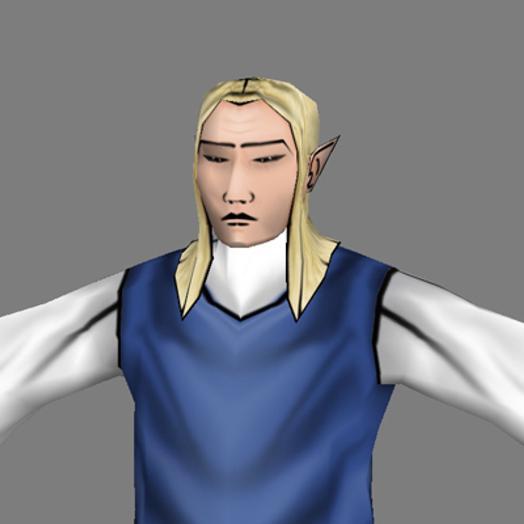 3d Model Fantastic - Elf 1