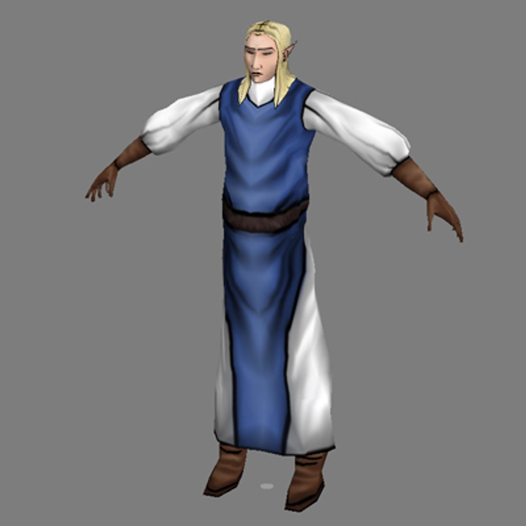 3d Model Fantastic - Elf 1