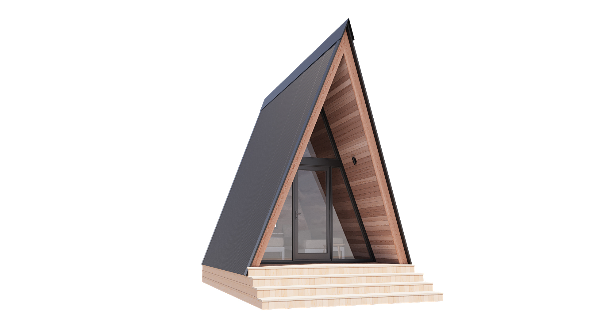 A Frame Cabin 3D Model - TurboSquid 2324296