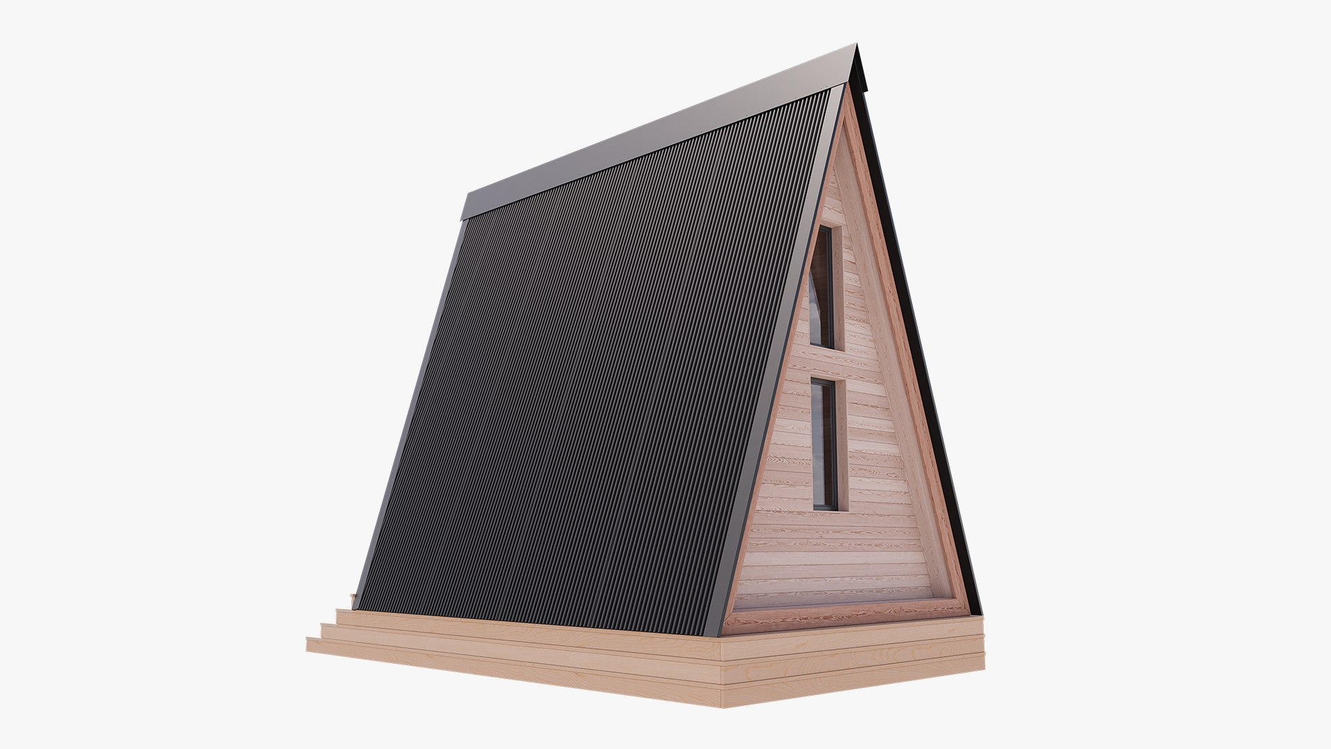 A Frame Cabin 3D Model - TurboSquid 2324296