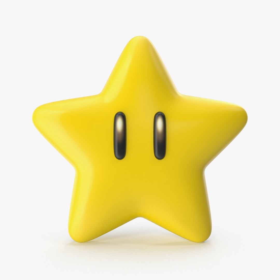Mario Star 3D - TurboSquid 1937185