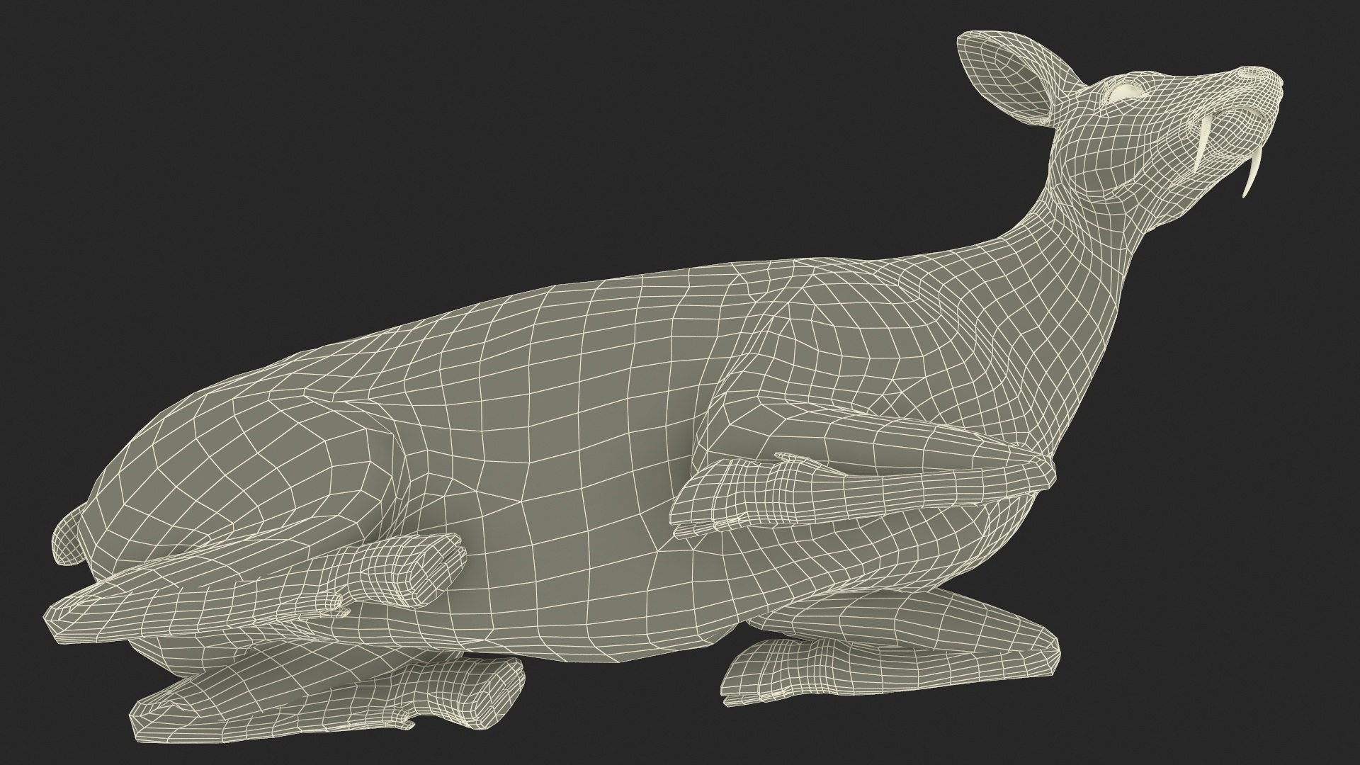 Sitting Musk Deer Fur 3D Model - TurboSquid 2183294