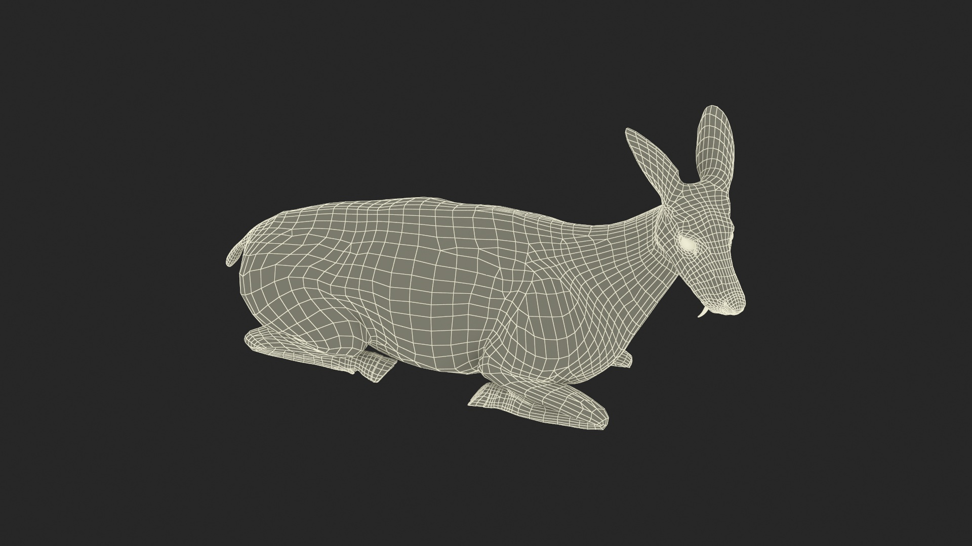 Sitting Musk Deer Fur 3D Model - TurboSquid 2183294