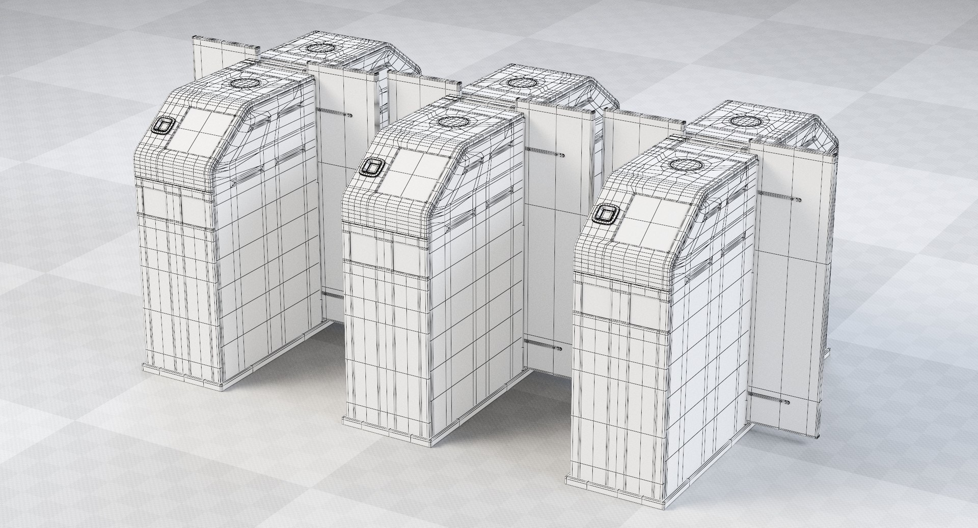 3D Airport Border Gate - TurboSquid 1494508
