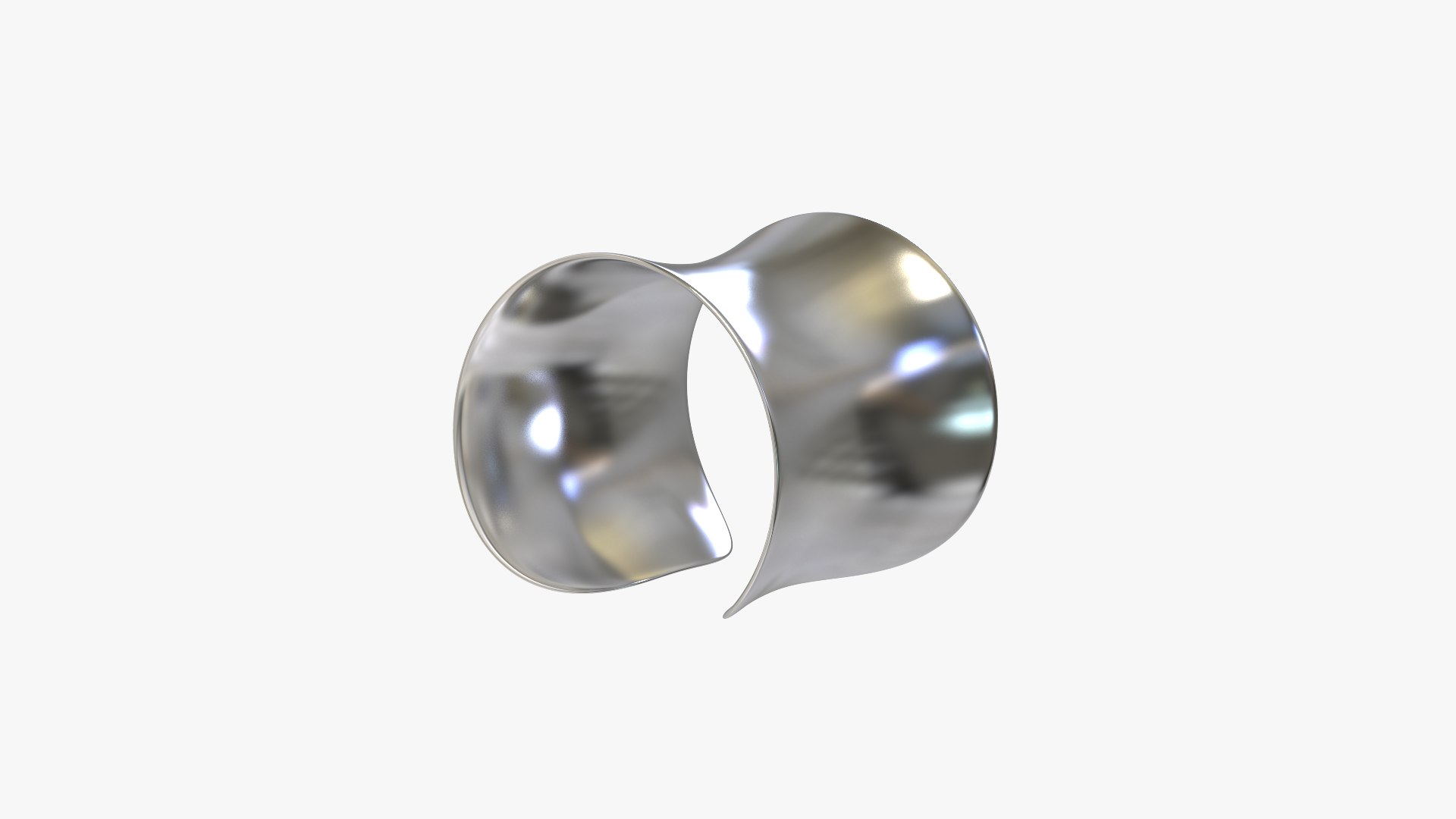3D Large Silver Ring Model - TurboSquid 2073761