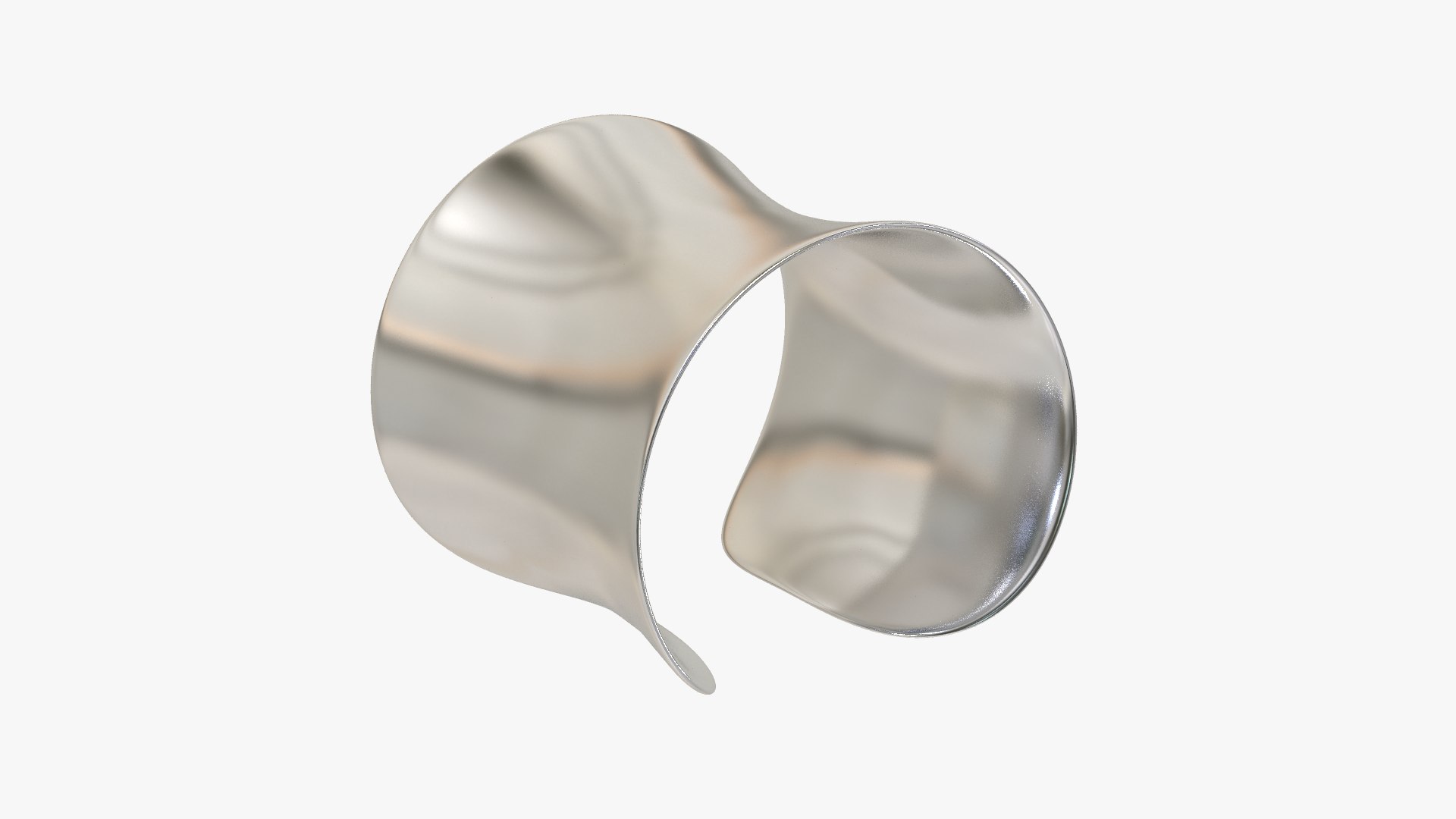 3D Large Silver Ring Model - TurboSquid 2073761