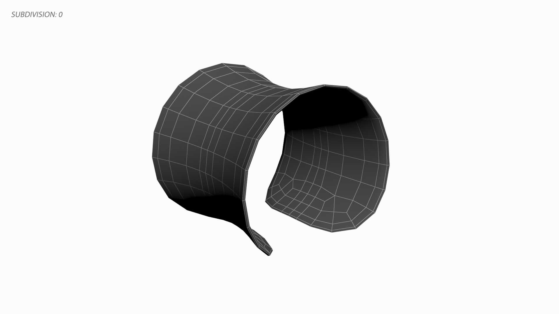 3D Large Silver Ring Model - TurboSquid 2073761