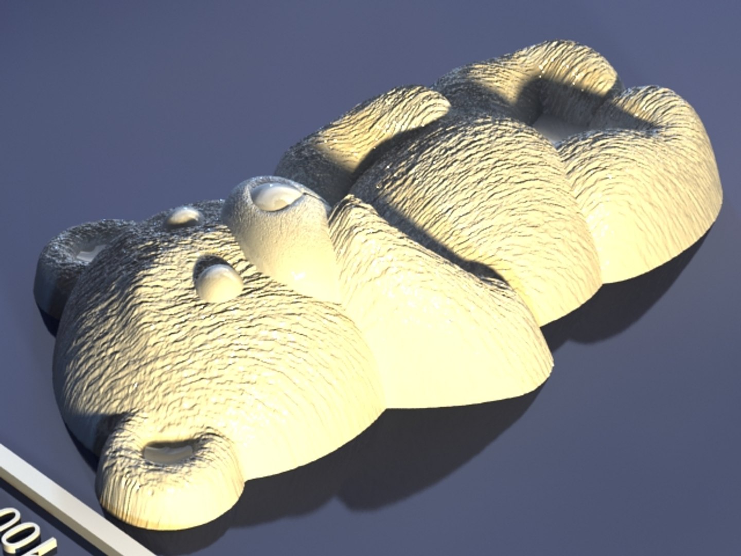 cute teddy bear 3d model