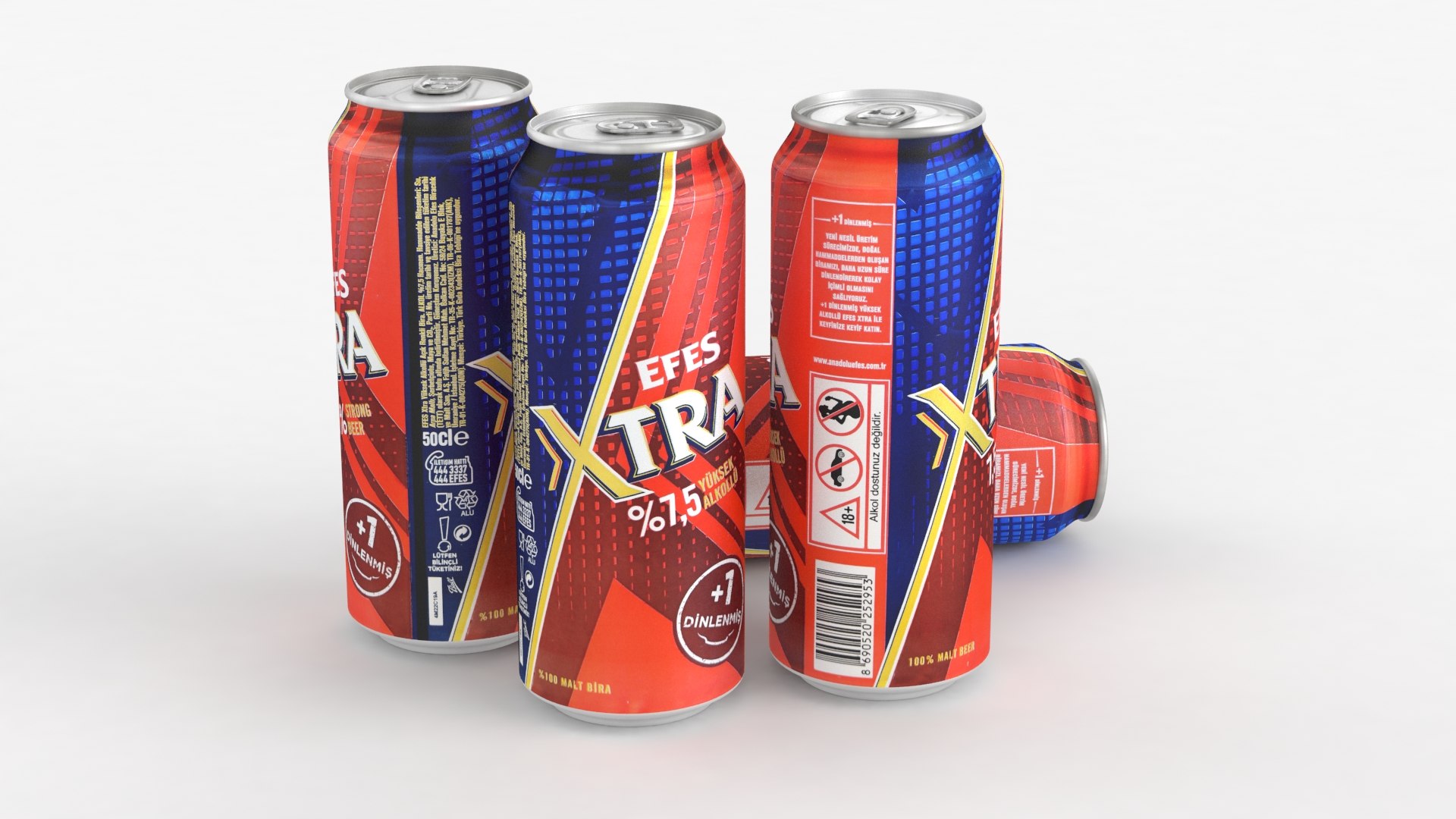 3D Beer Can Efes Xtra Strong Beer 500ml 2022 - TurboSquid 1944562