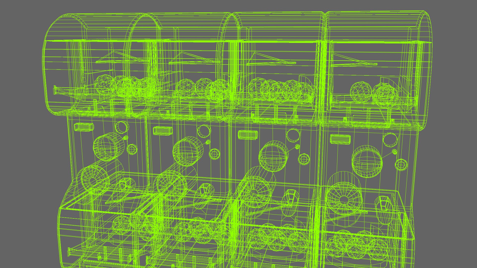 3D 8 Japanese Gashapon Toy Capsule Machines - TurboSquid 2218276