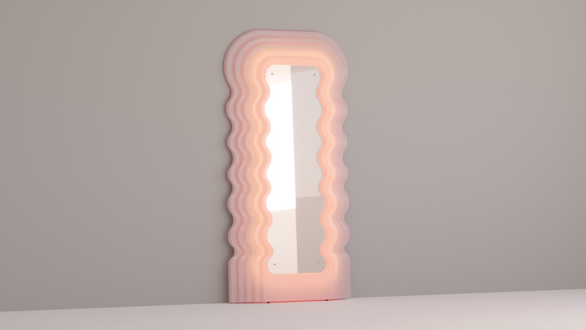 3D Model Pinterest Mirror Memphis Ultrafragola Cloud Wave - TurboSquid ...