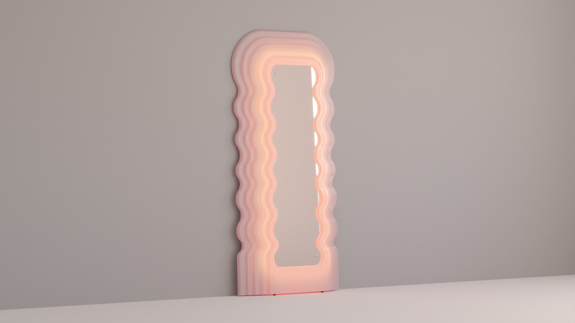 3D Model Pinterest Mirror Memphis Ultrafragola Cloud Wave - TurboSquid ...