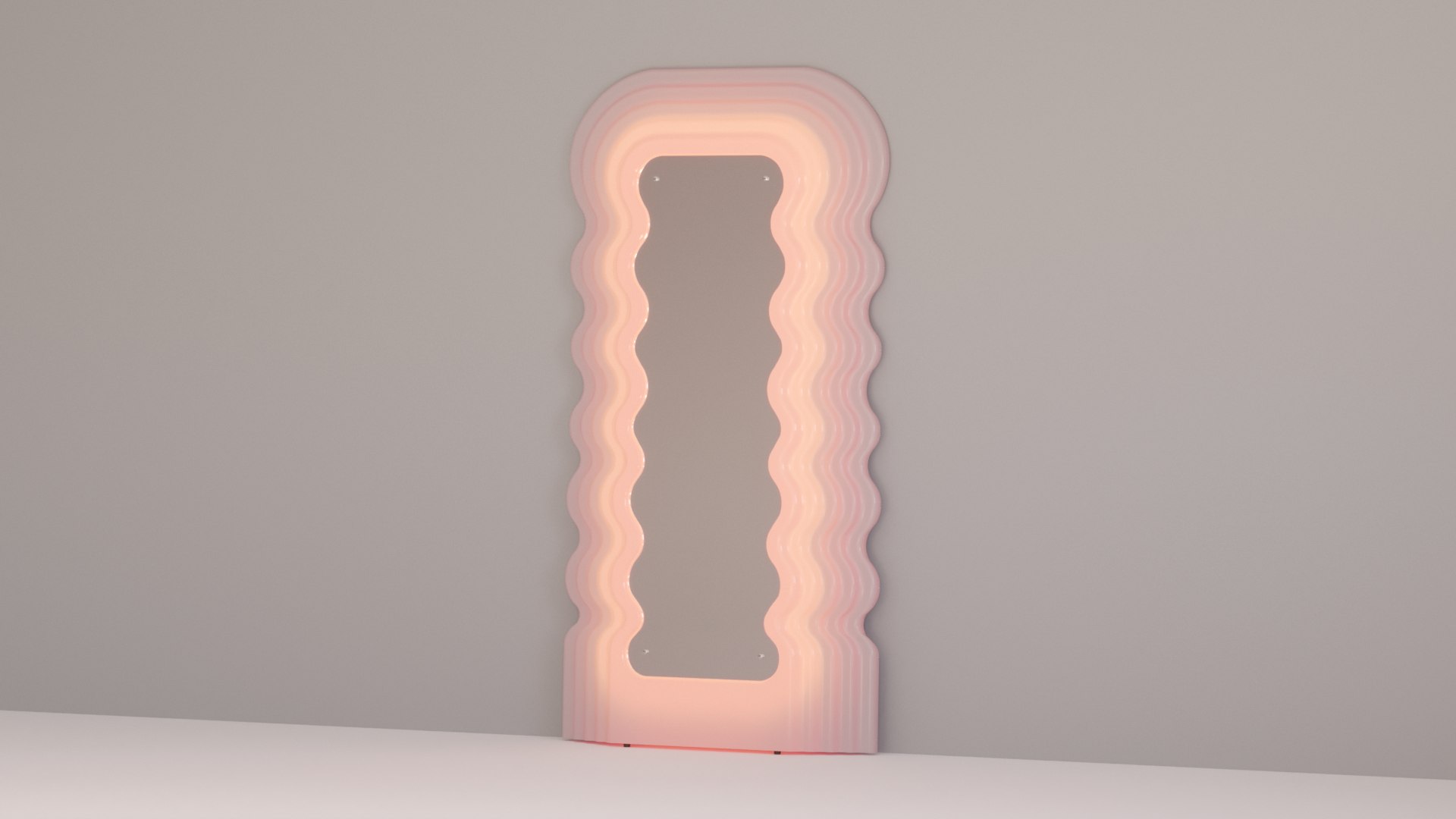 3D Model Pinterest Mirror Memphis Ultrafragola Cloud Wave - TurboSquid ...