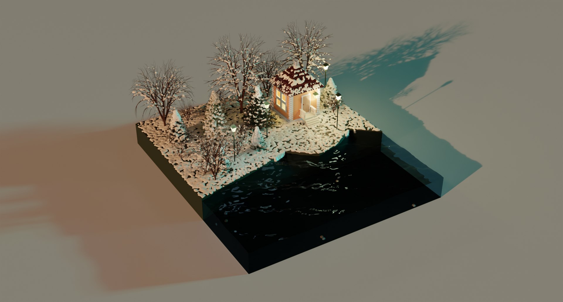 Lake Model - TurboSquid 2337493