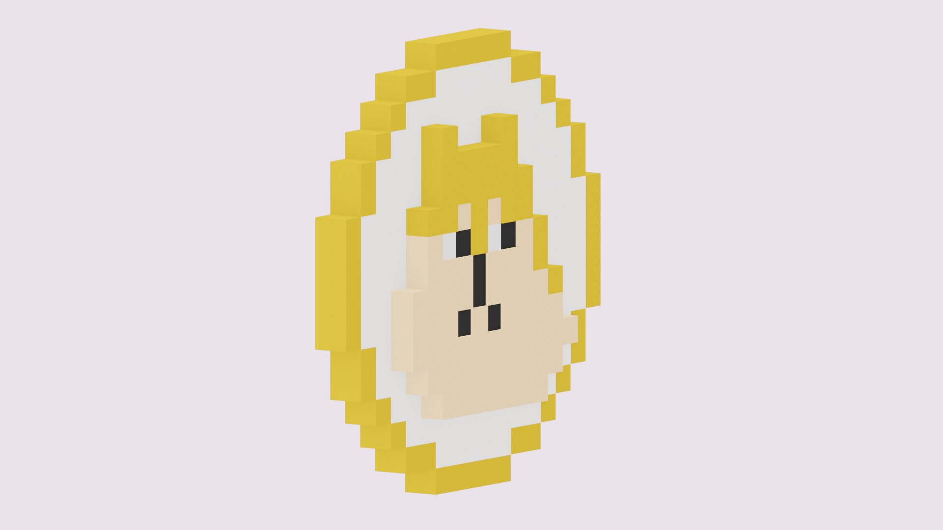 Dogecoin Voxel Art 3D - TurboSquid 1817860