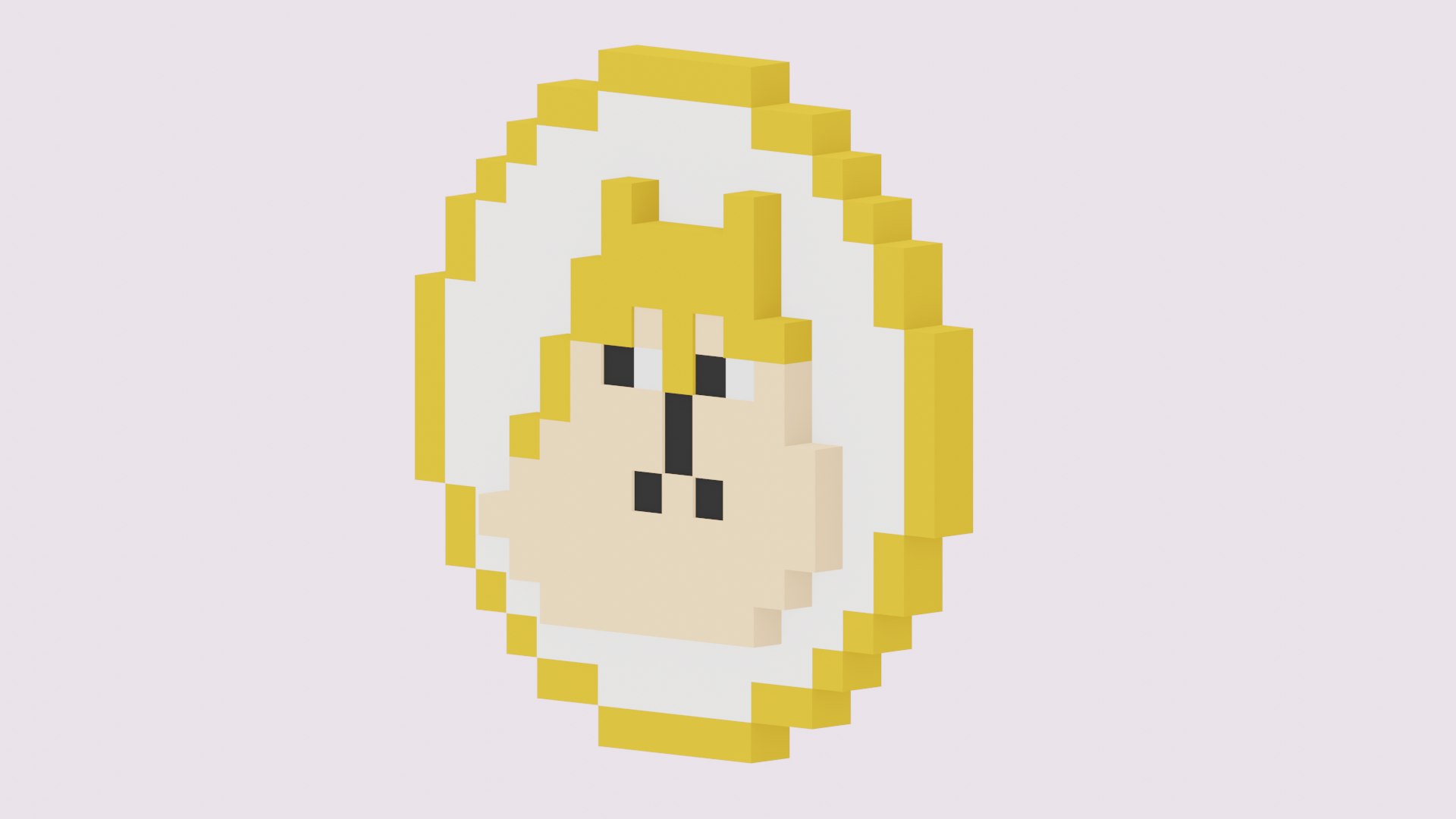 Dogecoin Voxel Art 3D - TurboSquid 1817860