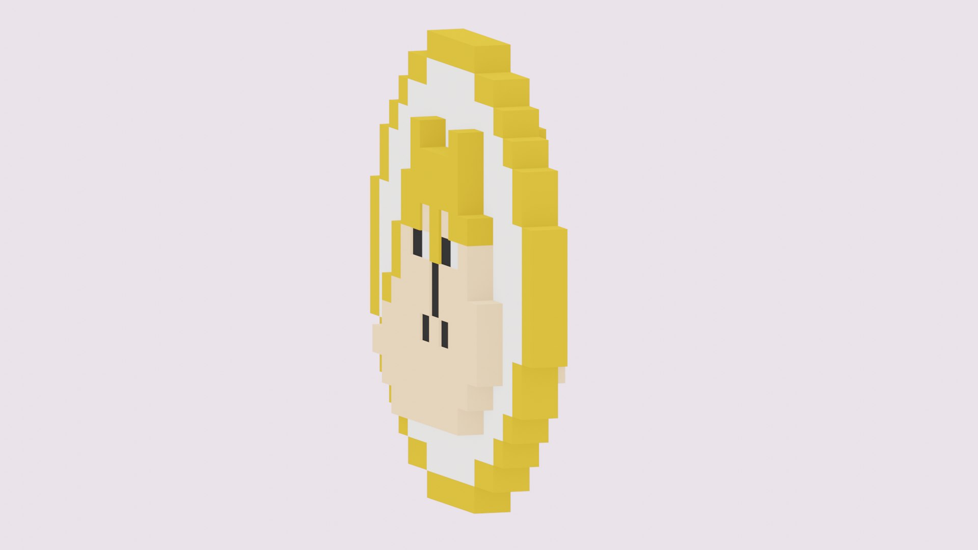 Dogecoin Voxel Art 3D - TurboSquid 1817860