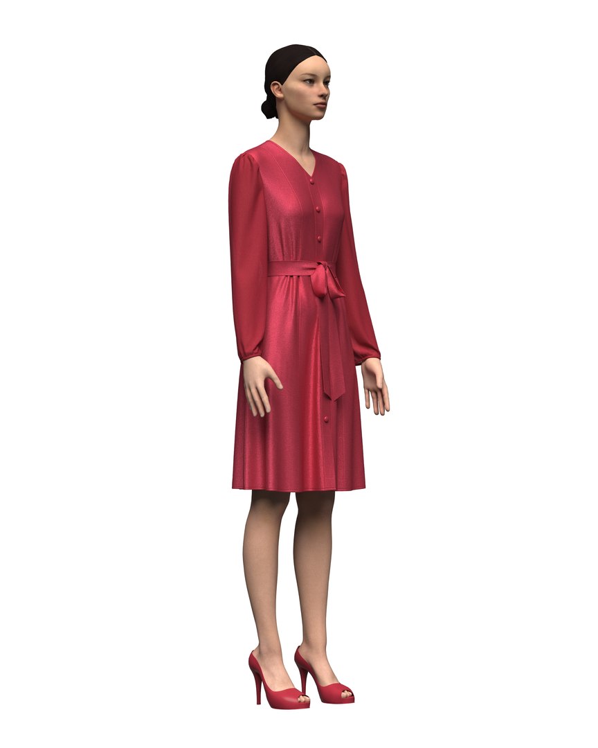 3D Female Princess Dress - TurboSquid 2396219