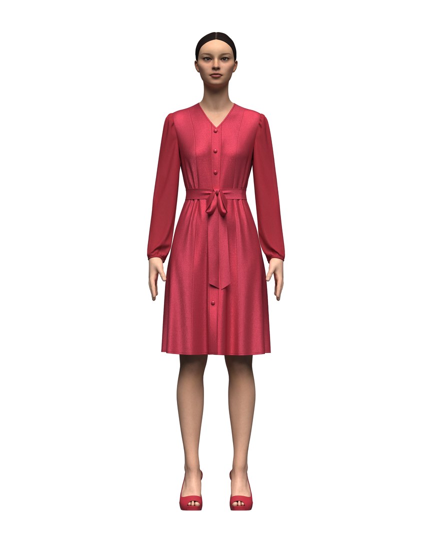 3D Female Princess Dress - TurboSquid 2396219