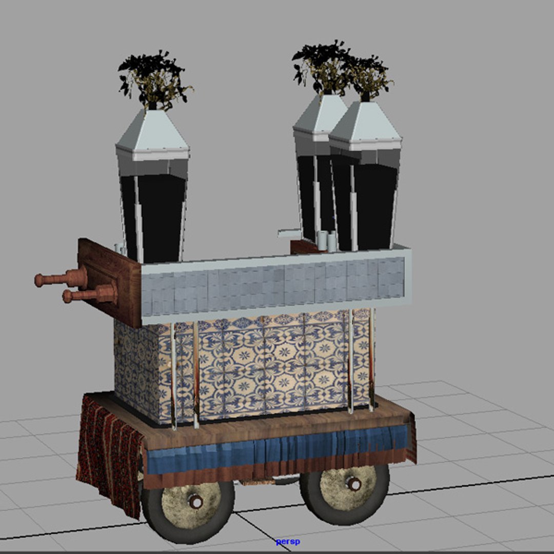 3d Model Cart Art Car