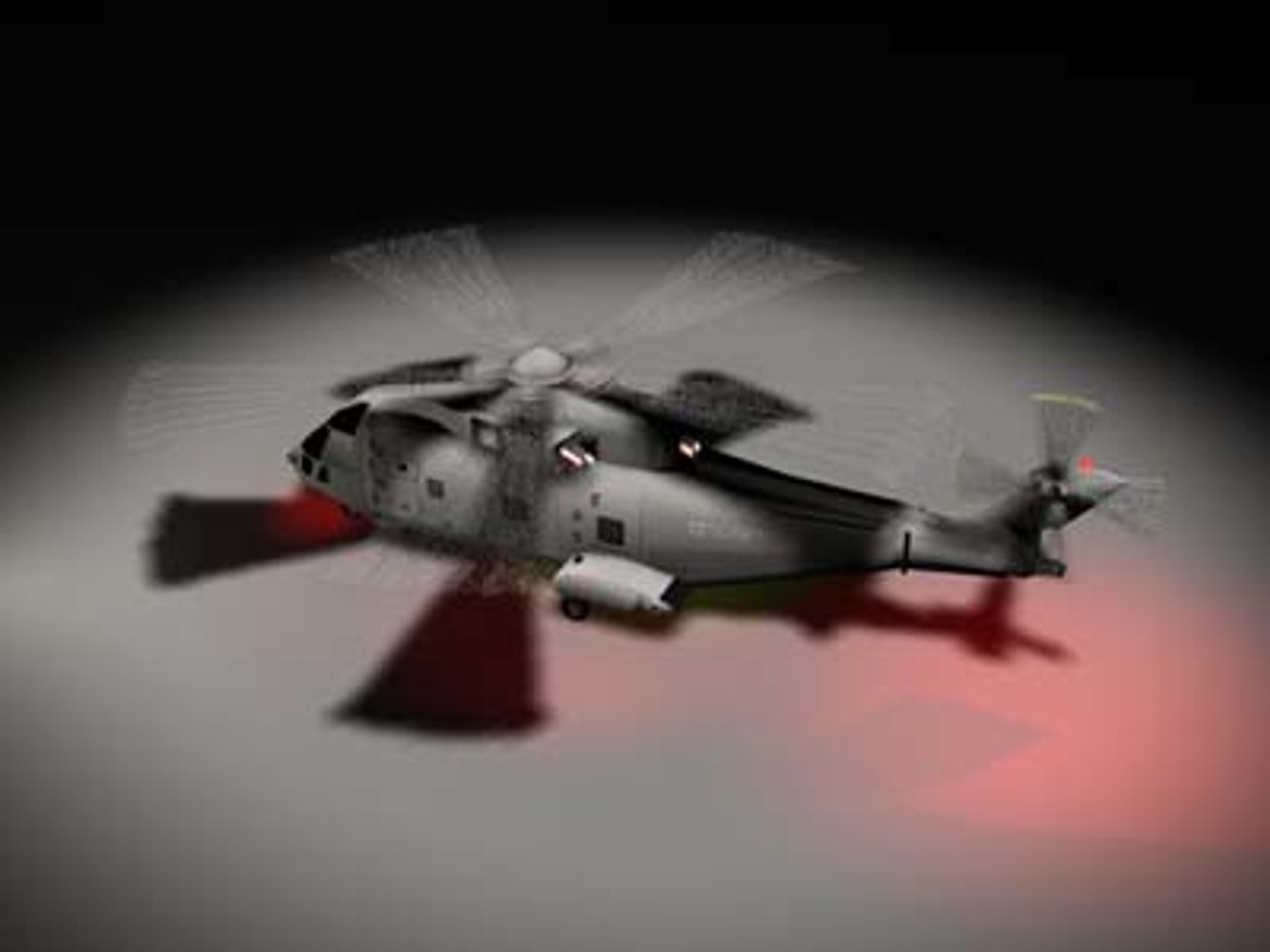 Eh-101 Merlin Helicopter 3d Model