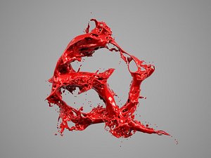 3d Alphabet Liquid