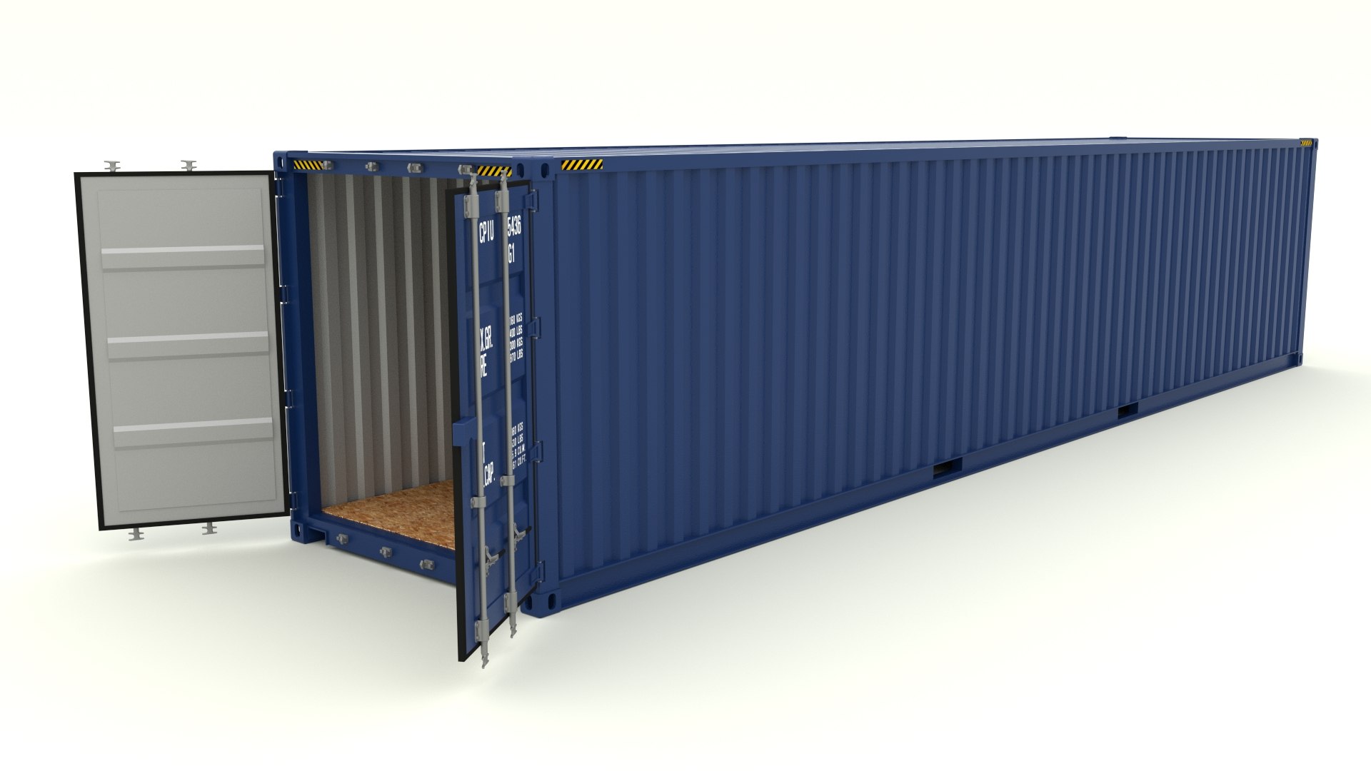 shipping container 3d obj