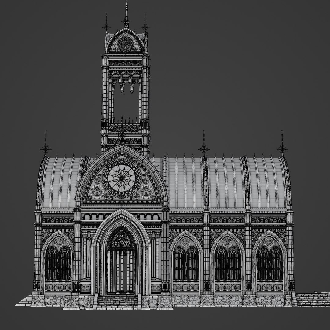 GOTHIC MODULAR BUILDING 3 Model - TurboSquid 2315009