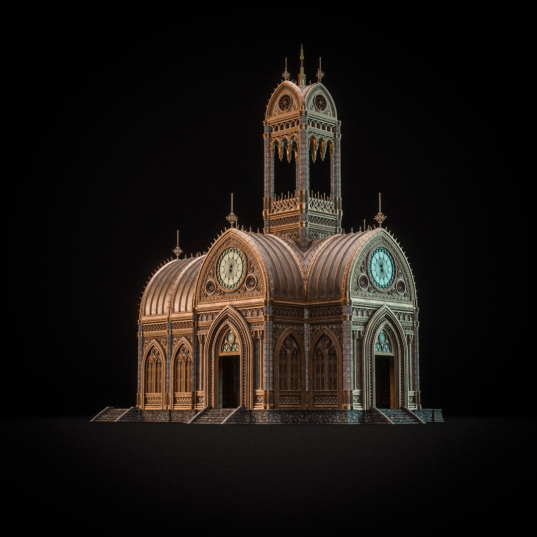 GOTHIC MODULAR BUILDING 3 Model - TurboSquid 2315009