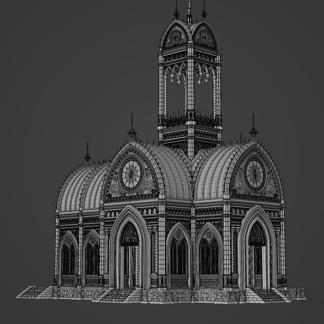 GOTHIC MODULAR BUILDING 3 Model - TurboSquid 2315009