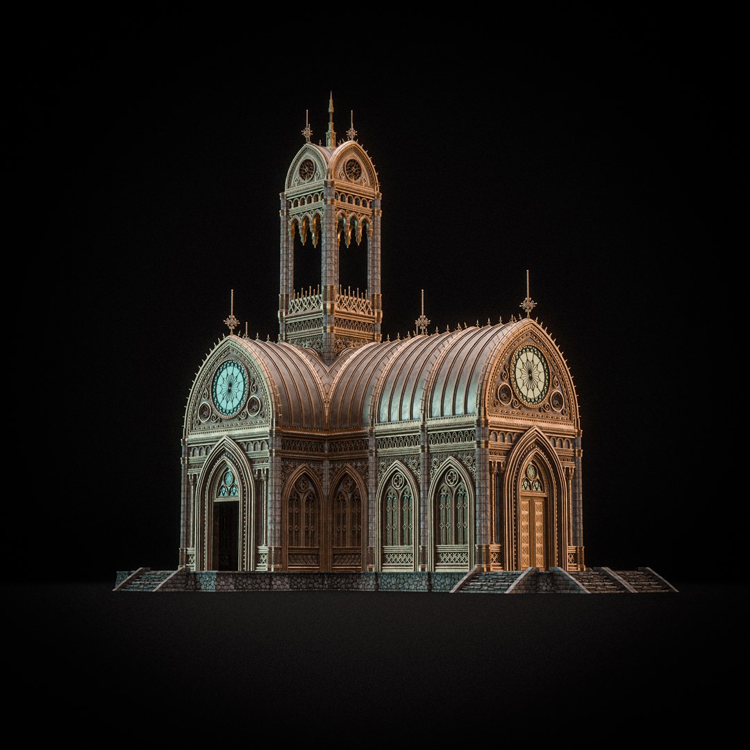 GOTHIC MODULAR BUILDING 3 Model - TurboSquid 2315009