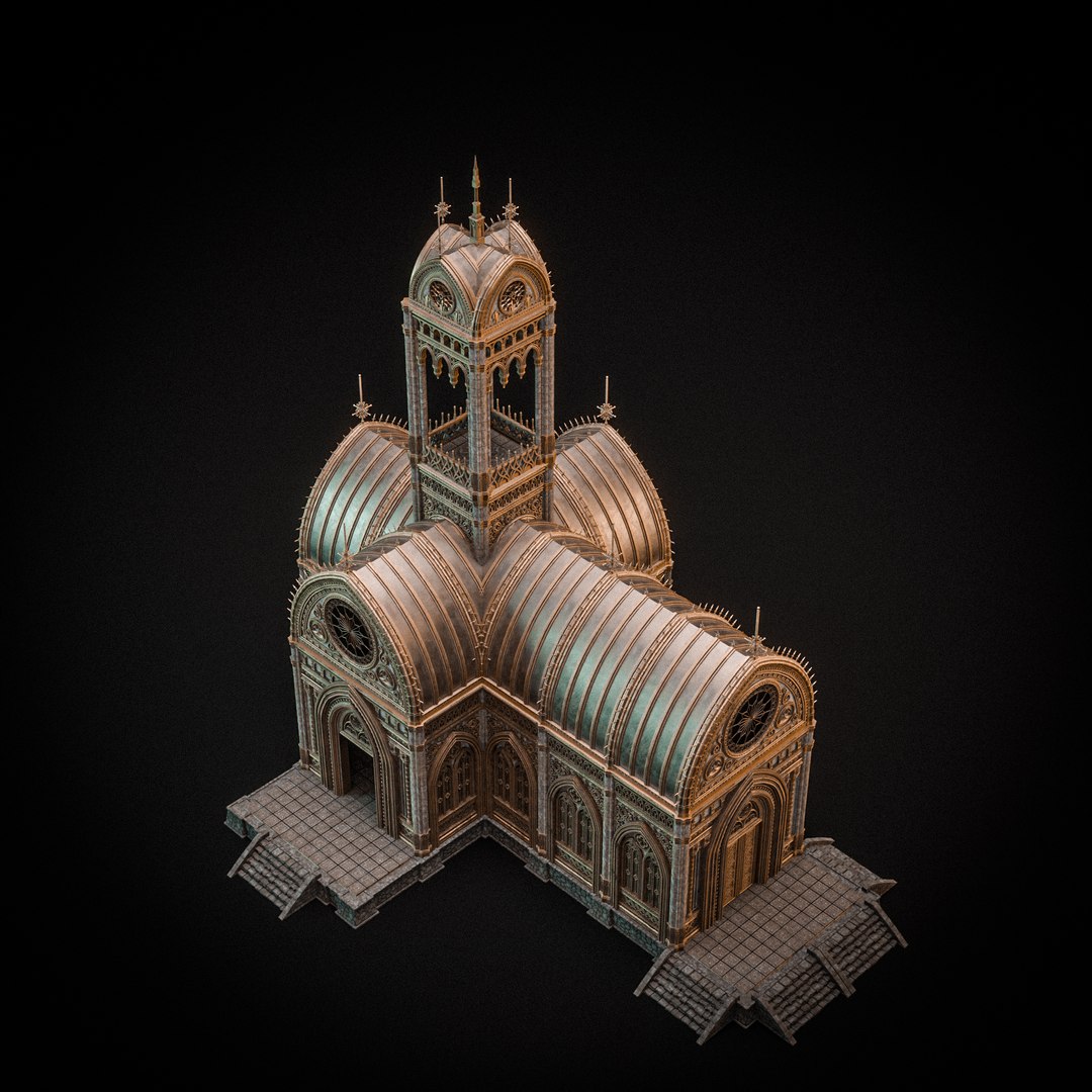 GOTHIC MODULAR BUILDING 3 Model - TurboSquid 2315009