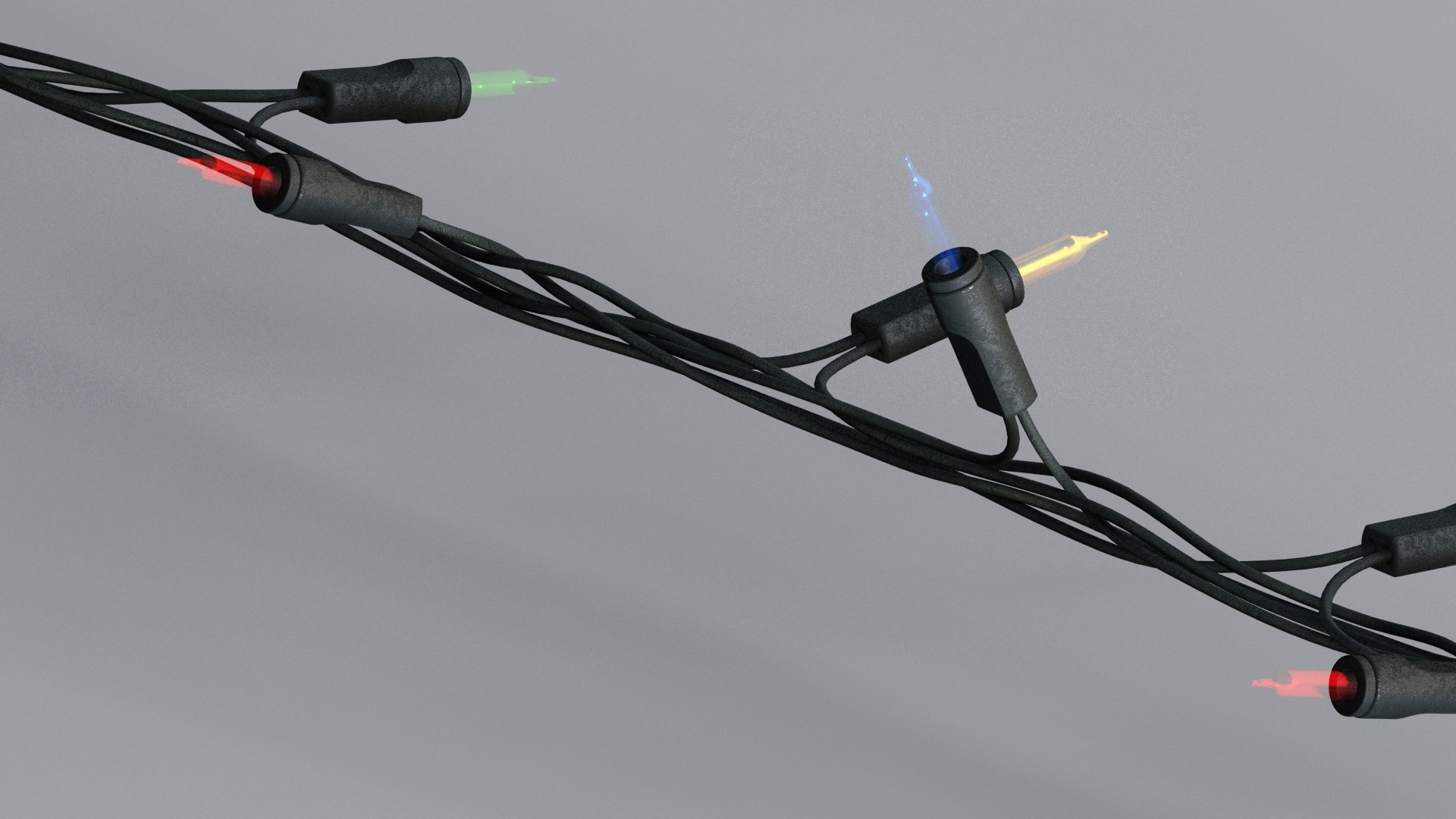 3D Christmas Lights Long - TurboSquid 1809277