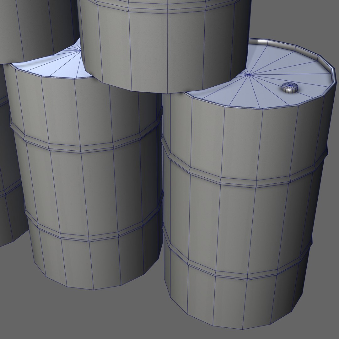 3d Model Set Barrels