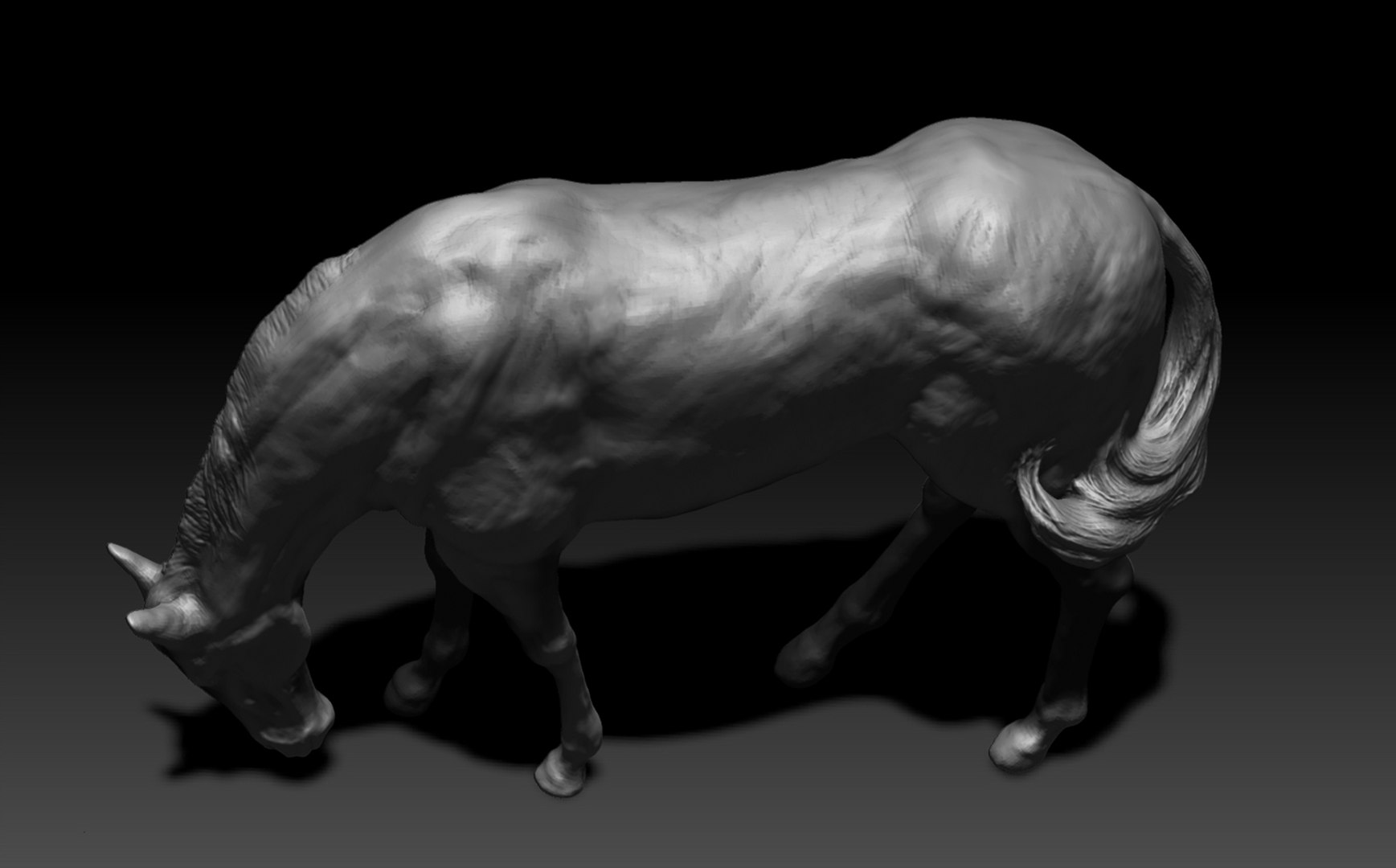 Horse Grazing Printing 3D Model - TurboSquid 1701762
