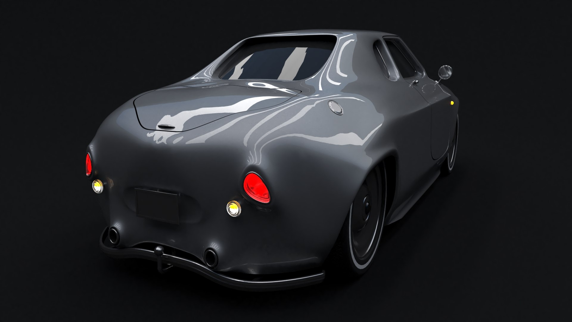 Retro Classic Car 3D Model - TurboSquid 1482619