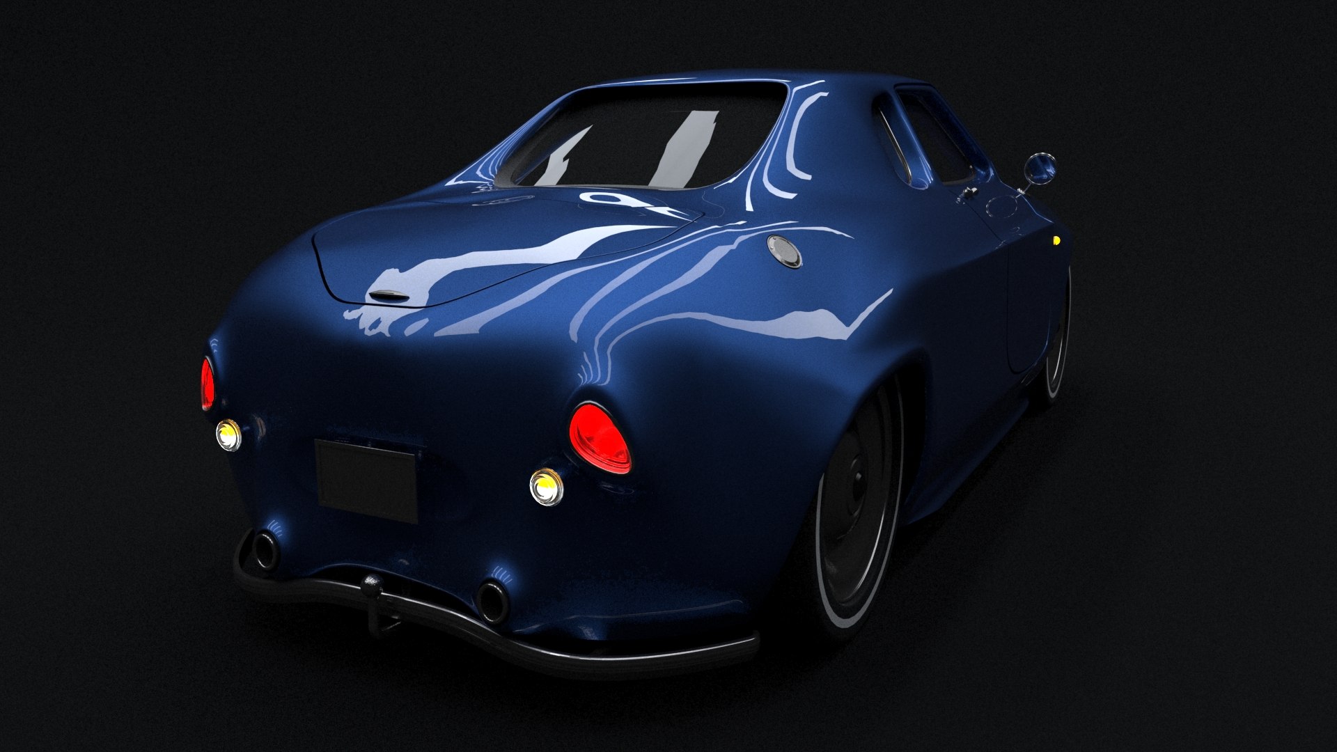 Retro Classic Car 3D Model - TurboSquid 1482619