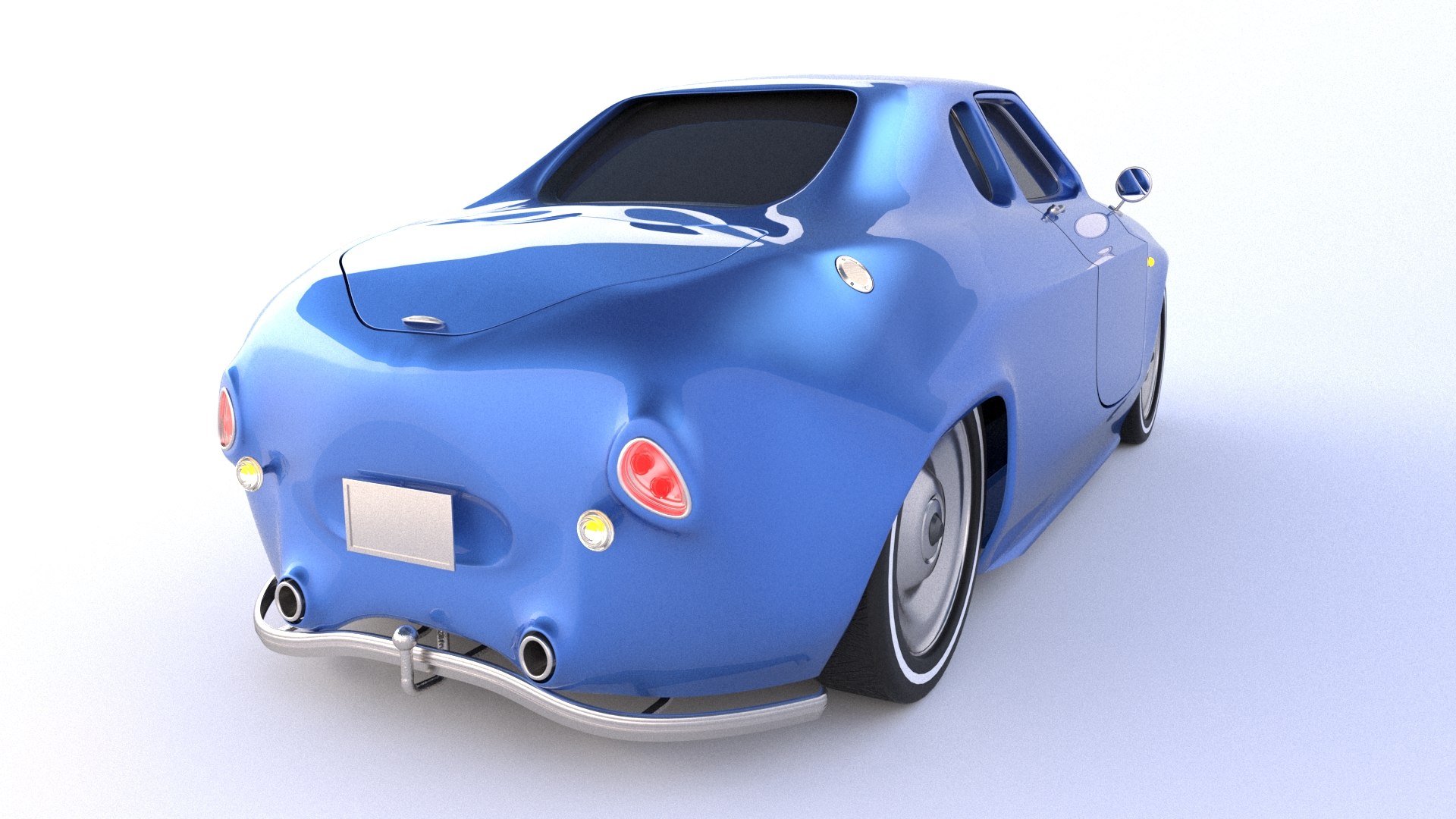 Retro Classic Car 3D Model - TurboSquid 1482619