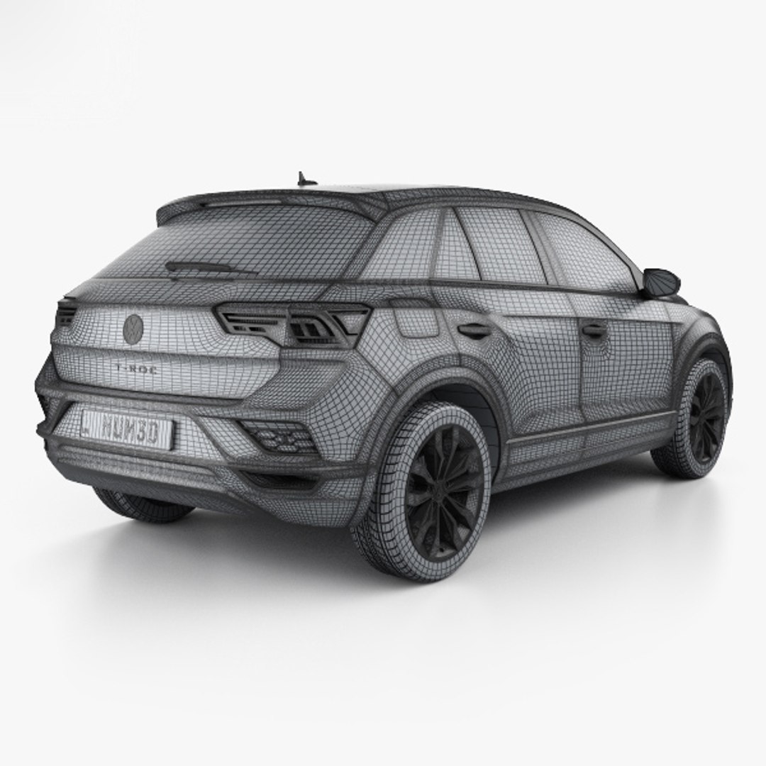 Volkswagen T-roc 2017 3D Model - TurboSquid 1386257