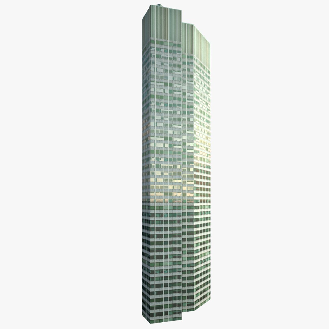 skyscraper eurotower 3d model