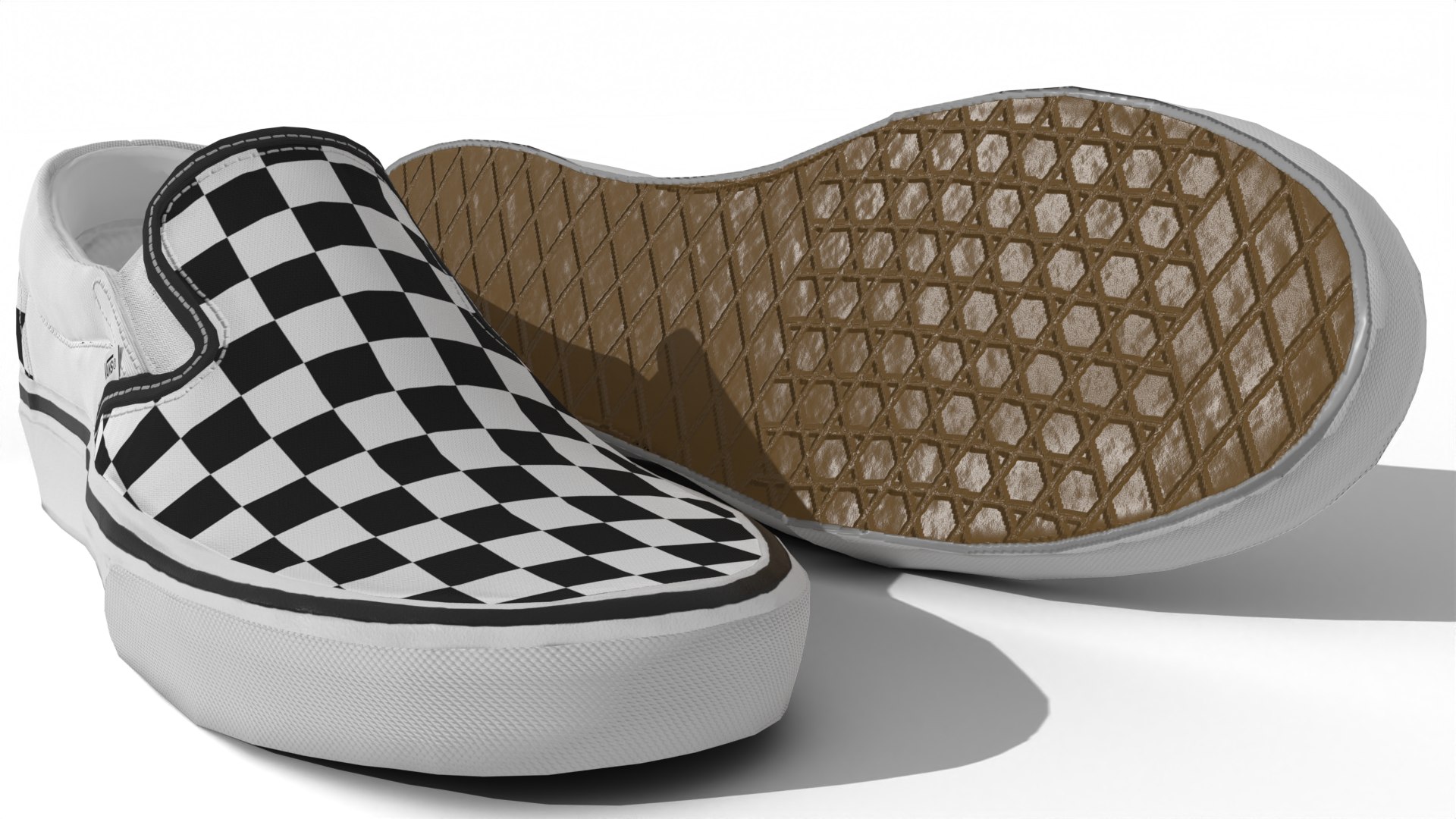 Vans Slipon Shoes Sneakers 3D Model - TurboSquid 1993830