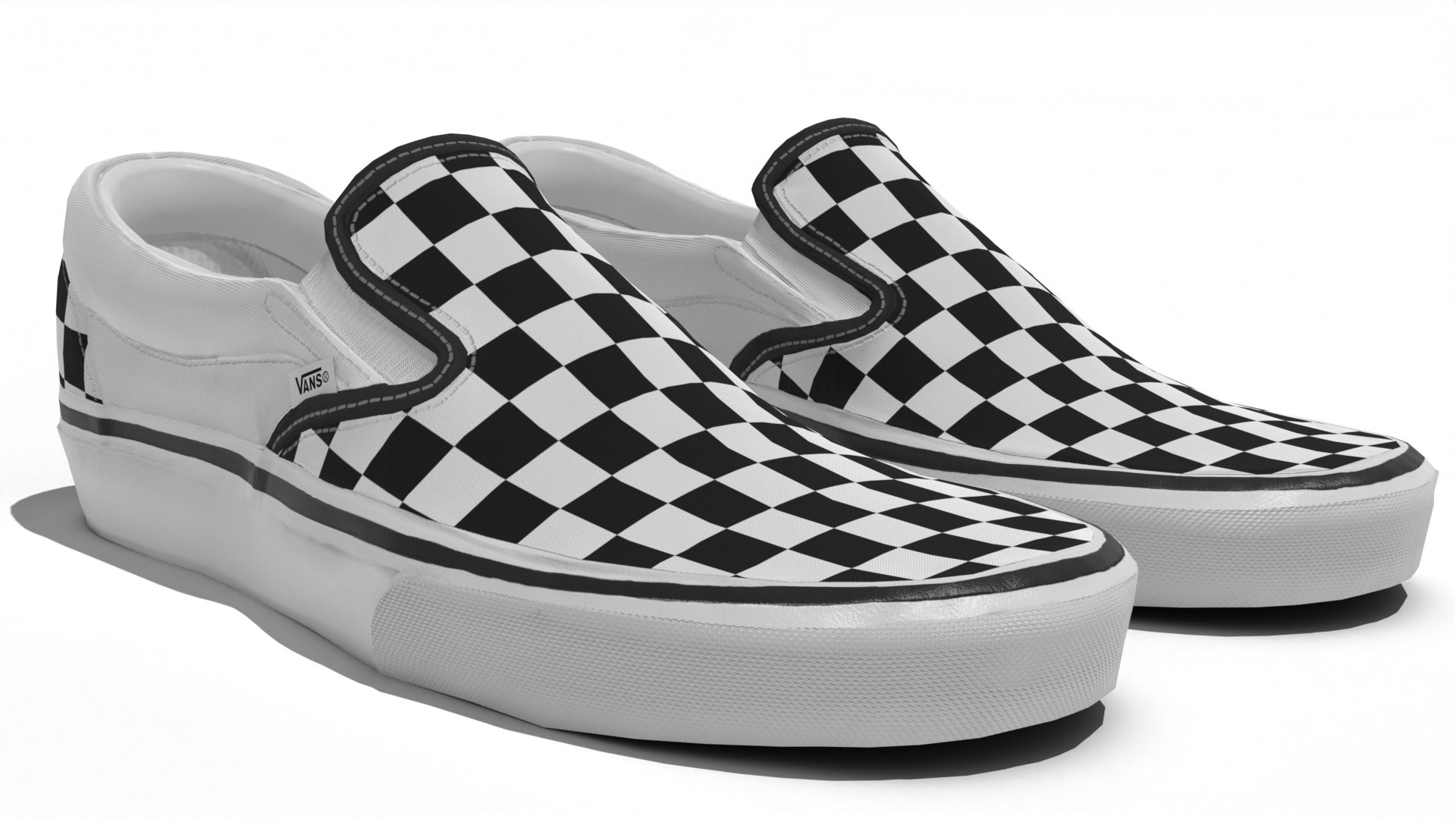 Vans Slipon Shoes Sneakers 3D Model - TurboSquid 1993830
